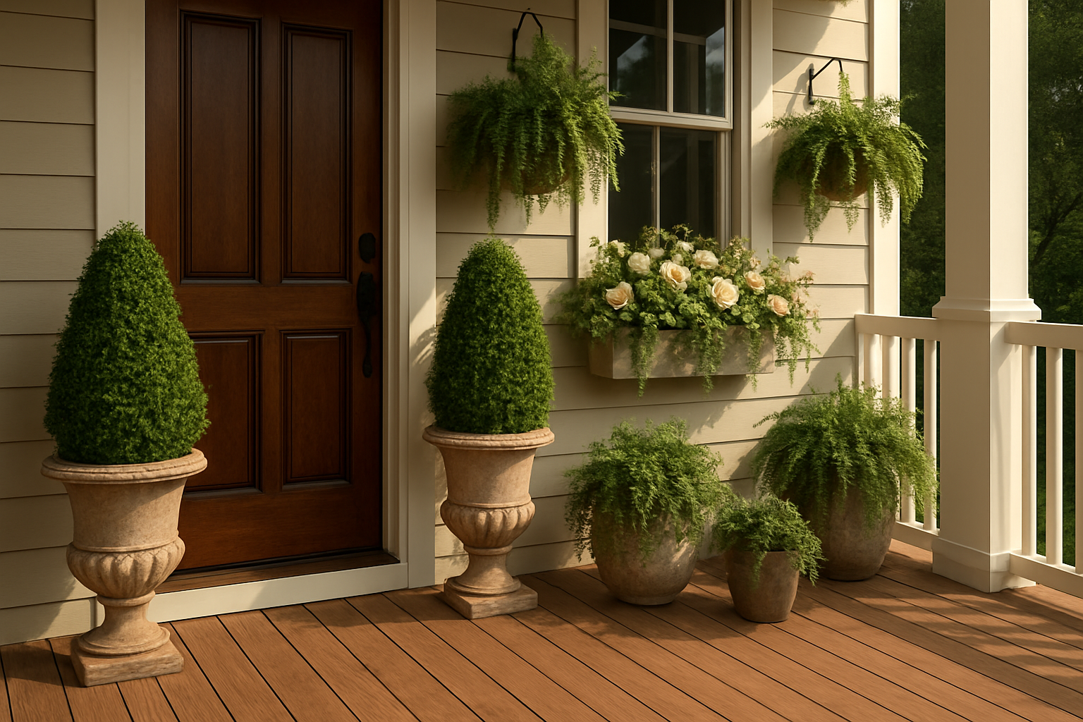 The Best Faux Plants for a Stylish, Low-Maintenance Front Porch
